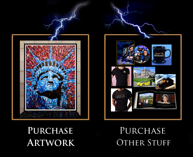 Rob Surette and his Amazing Hero Art Store