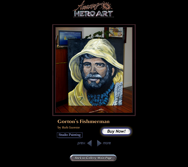 Amazing Hero Art - Gorton's Fisherman Logo by: Rob Surette